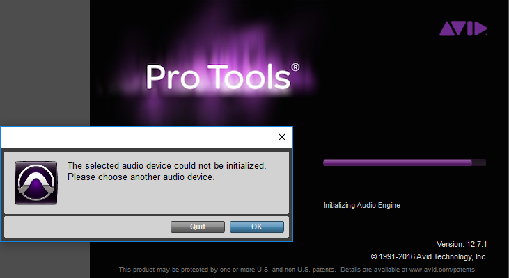 Initializing Audio Engine - - Avid Pro Audio Community